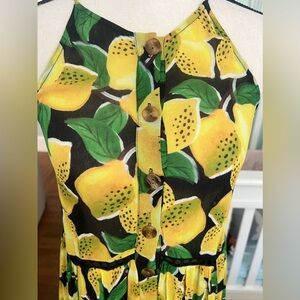 FARM Rio | Dresses | Farm Rio Lemon Print Maxi Dress | Poshmark